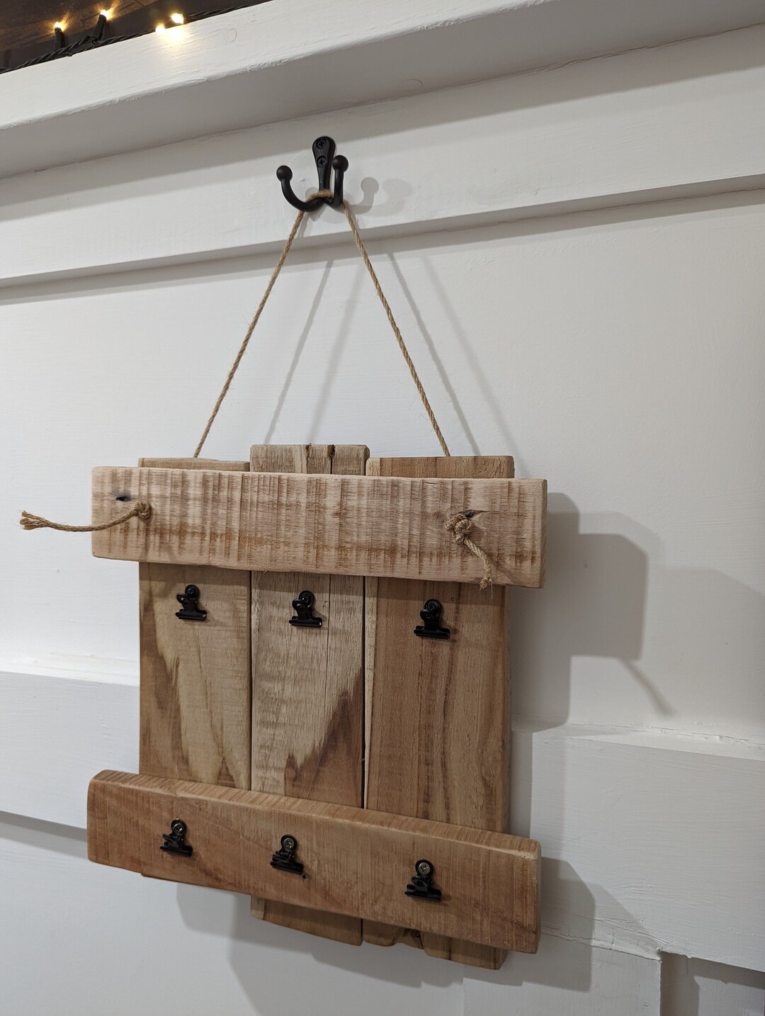 Wooden Hanging Display for Notes and Photos - Etsy