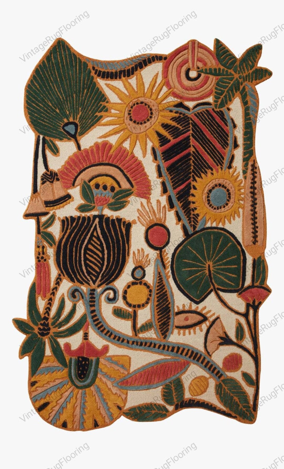 Hand Tufted Floral Pattern Design Hand Tufted Loloi Optimism Rug Denim ...