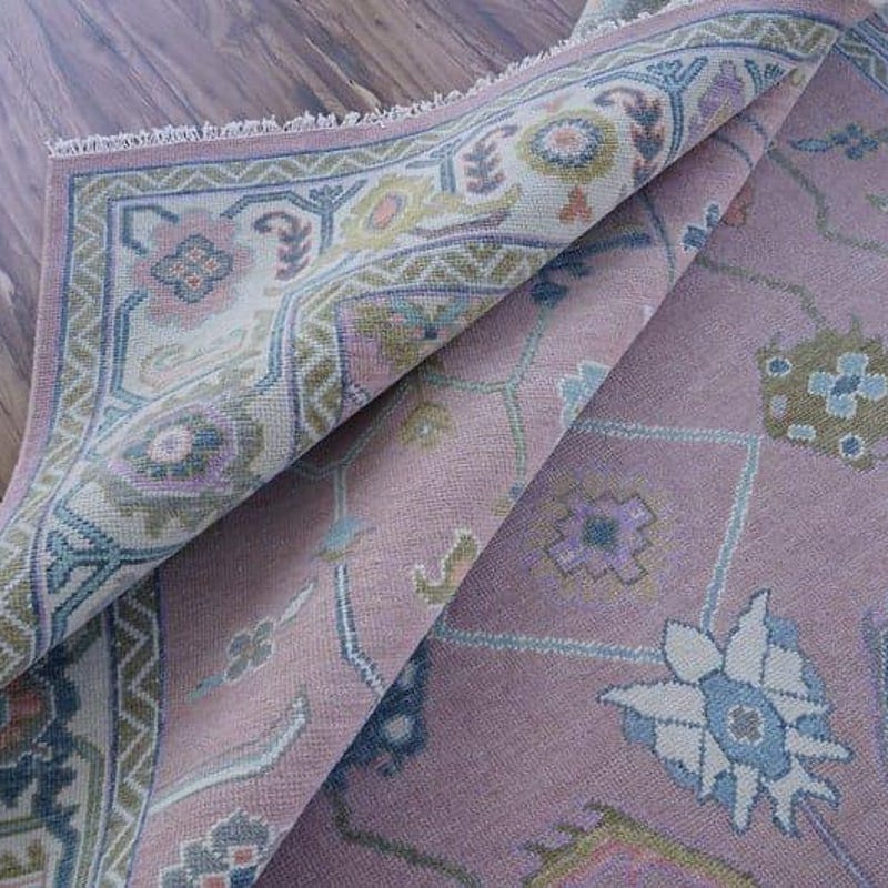 Pink Oushak Rug - Etsy