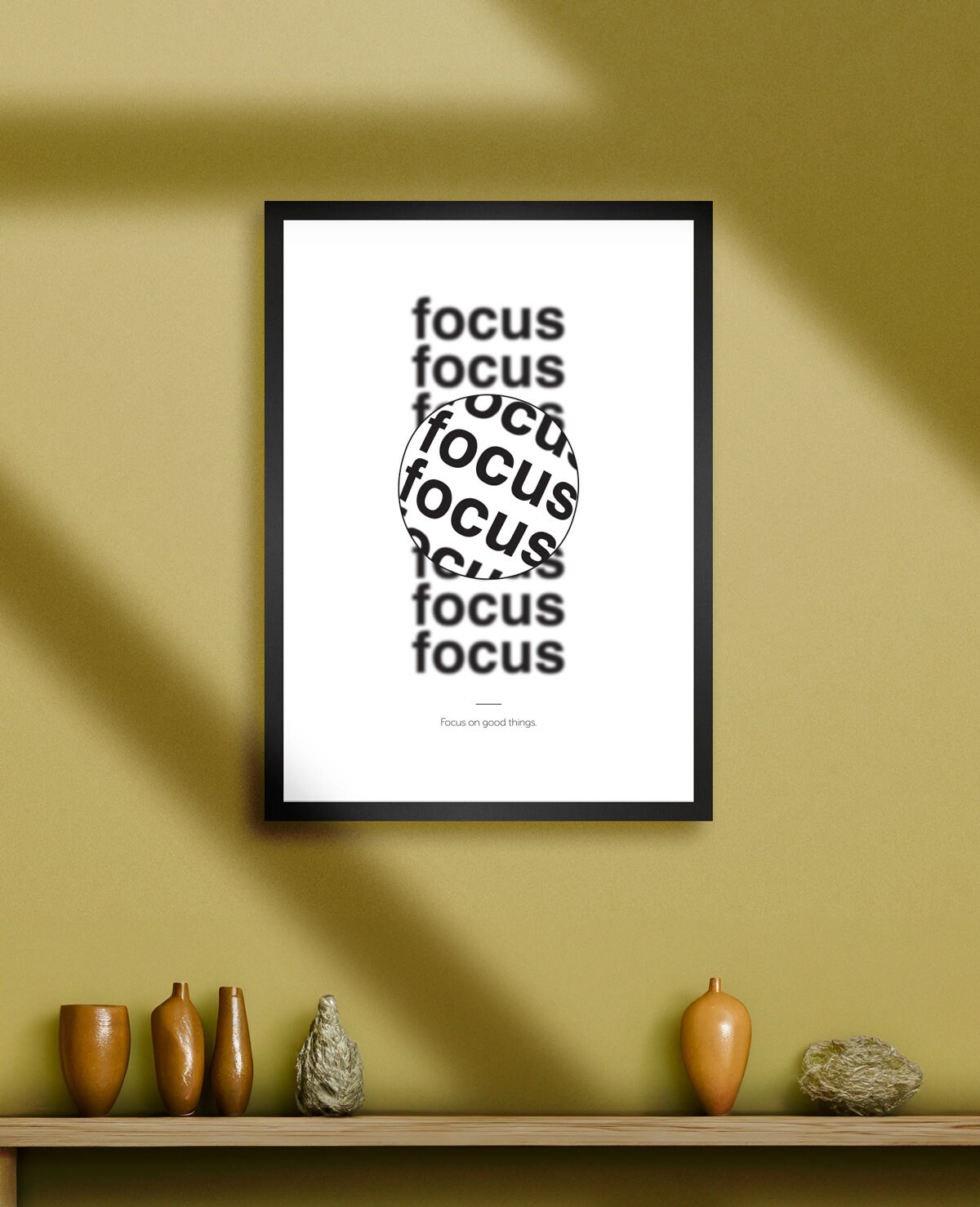 Focus Home Office Poster, Motivational Poster, Typography Poster, Type ...