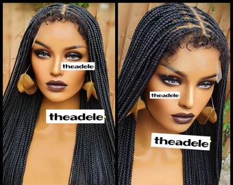 Ready to Ship Box Braided Wig Knotless Box Braids Unit Made for Black ...