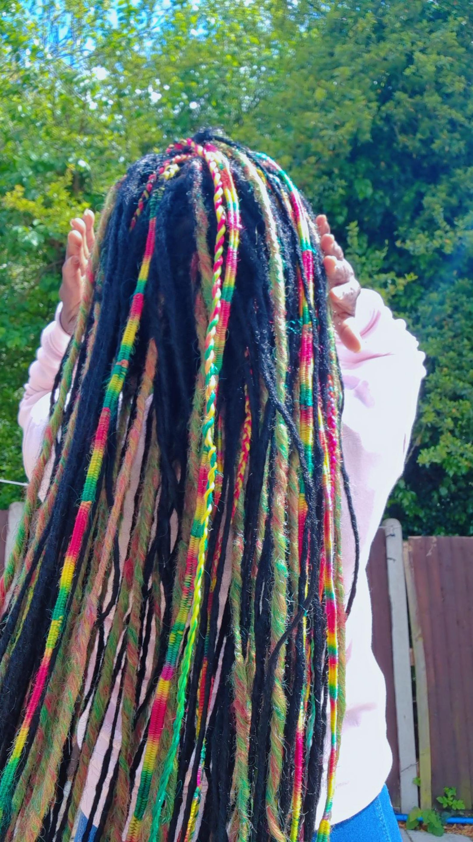 Lisa Bonet Dread Locks Extension, Colorful Handmade Wigs, Lace Front ...