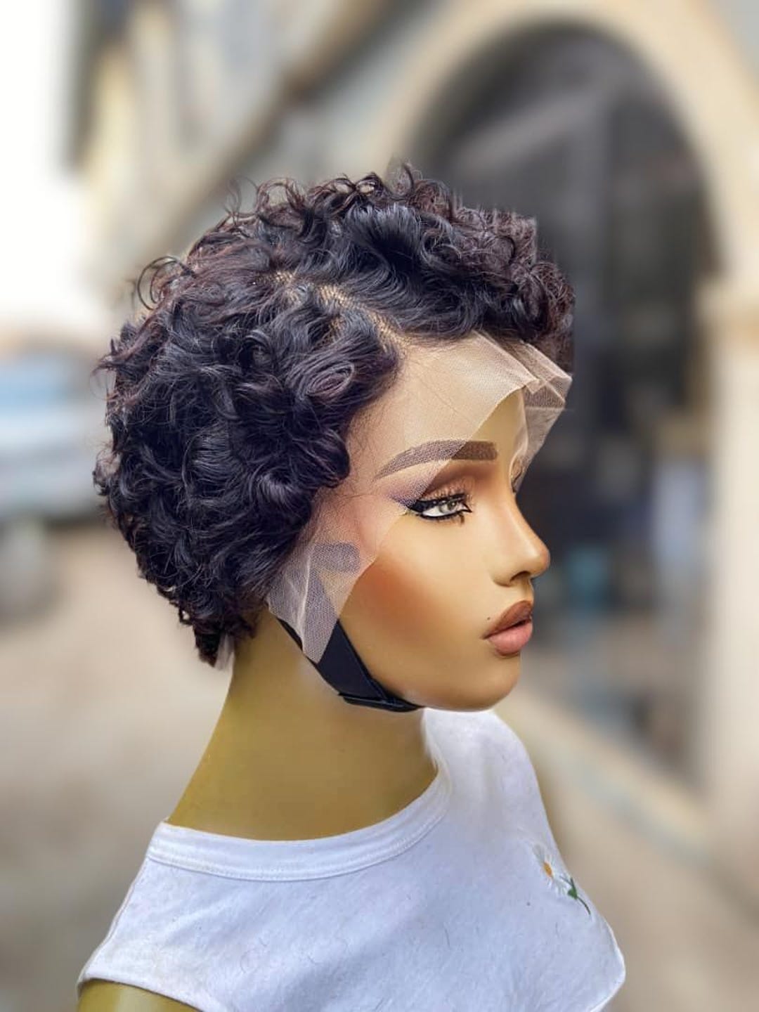 8inches Raw Donor Bob 4by4 Closure Wig.human Hair Indian Hair.ready to ...