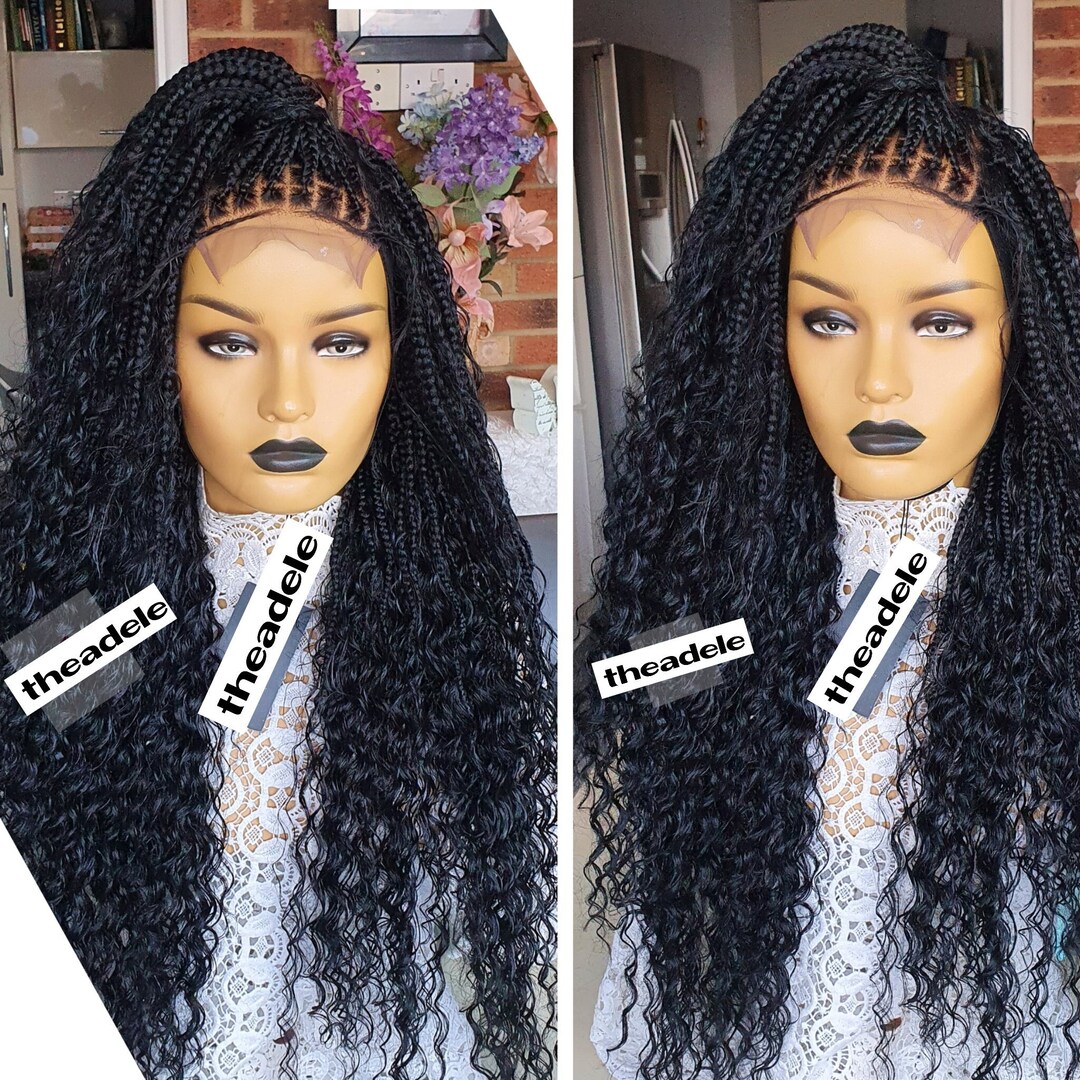 Ready to Ship Box Braided Wig Knotless Box Braids Unit Made for Black ...