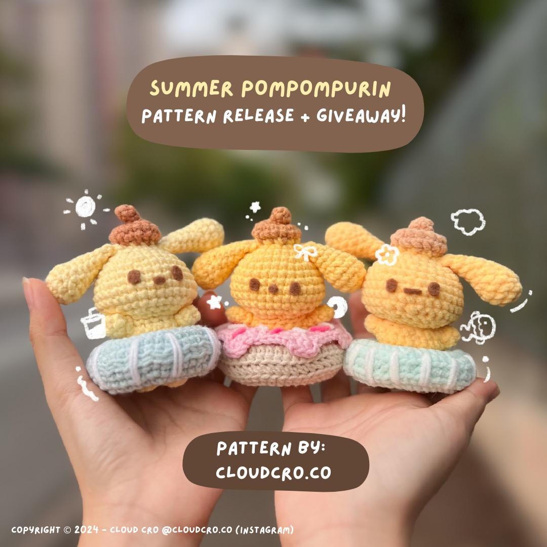 Summer Pom Pom Crochet Pattern With Float and Accessories - Etsy