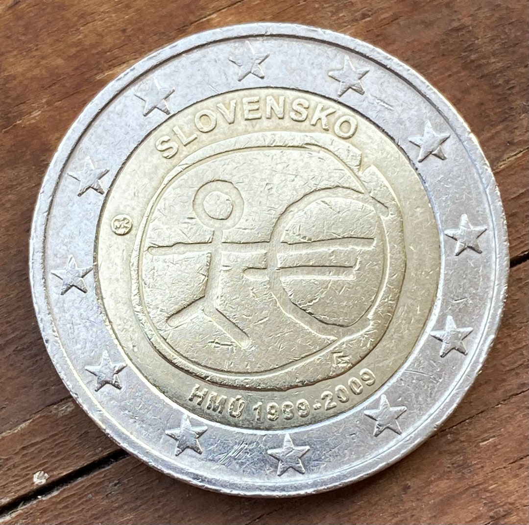 2 Euro HMÚ 1999-2009 Slovensko - Etsy