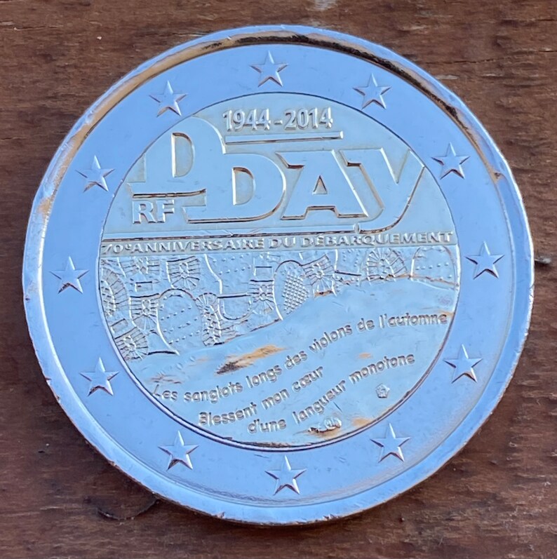 2 Euros FRANCE 2014 70ème Anniversaire du Débarquement en Normandie. - Etsy France