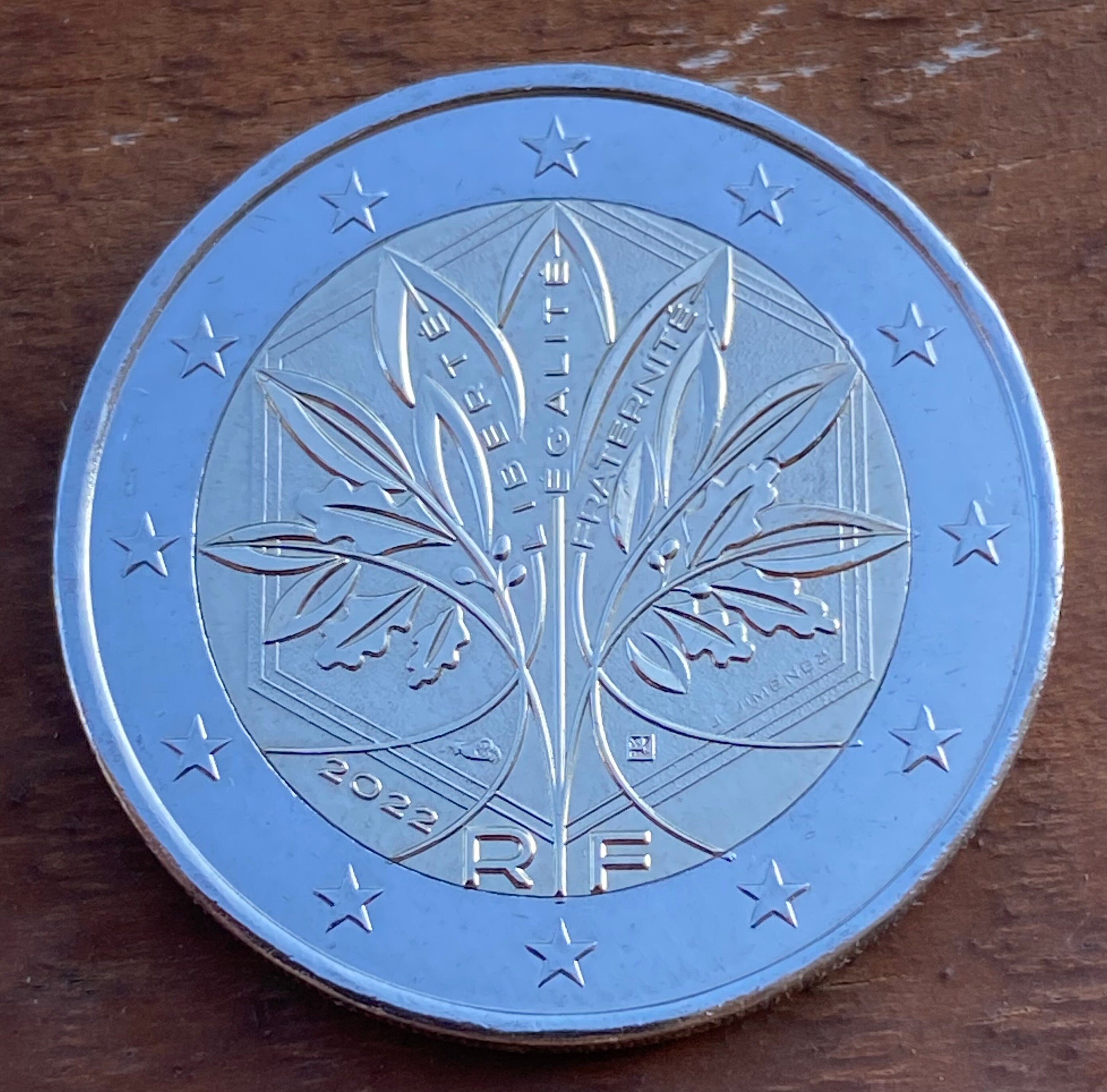 2 Euro France 2022, Arbre stylisé. - Etsy France