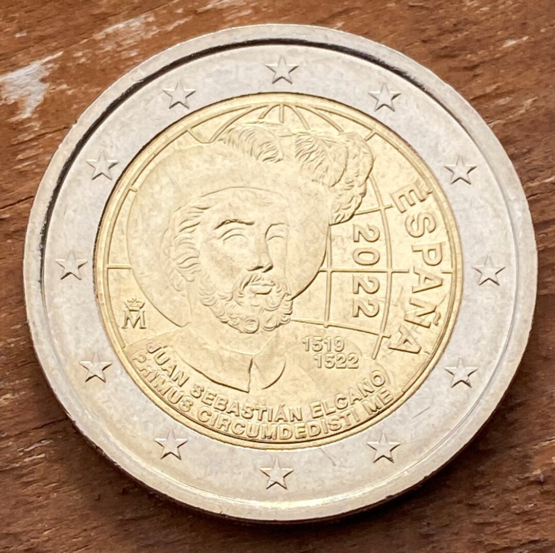2 Euros Spain, 500th Anniversary of the First Circumnavigation of the ...