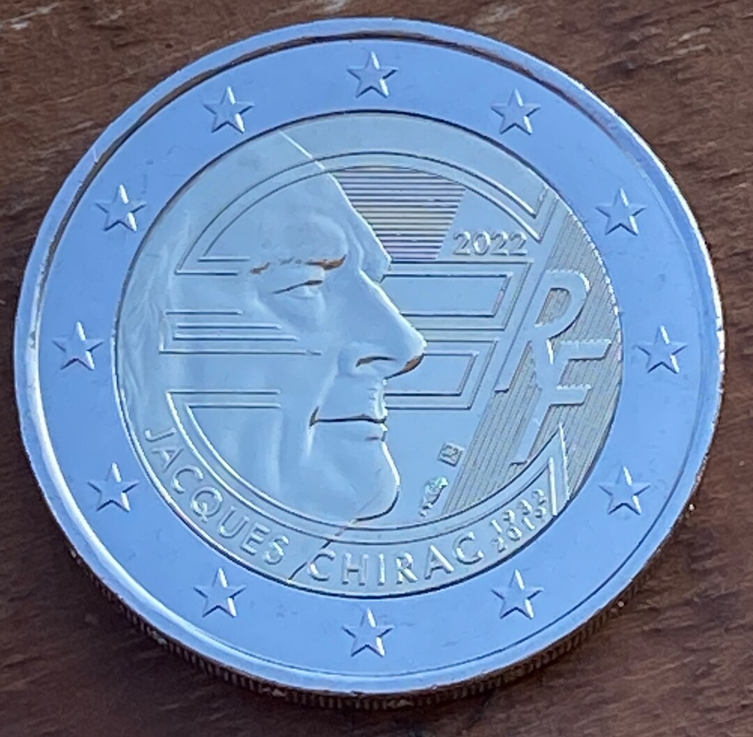 2 Euro France 2022, Jacques Chirac. - Etsy