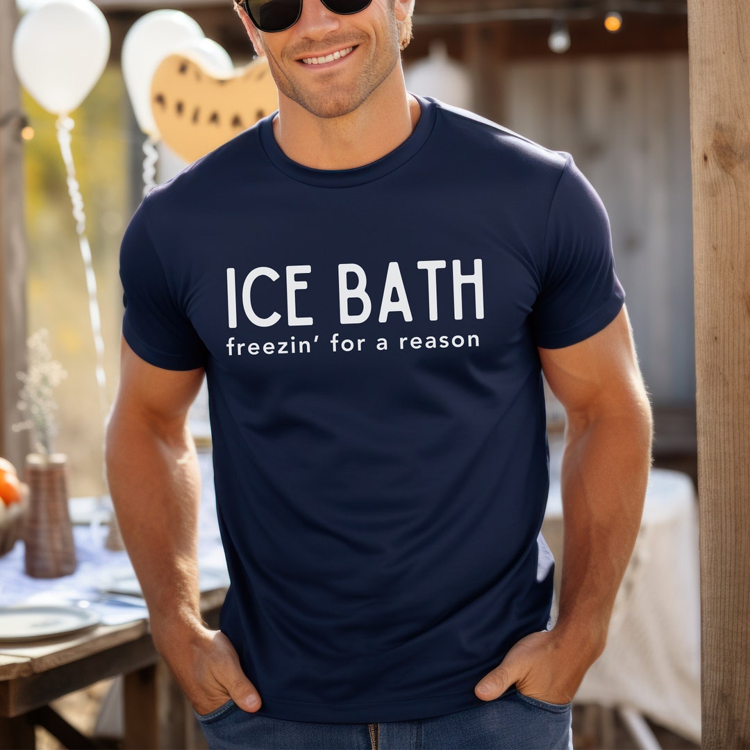 Ice Bath Shirt, Ice Bath T-shirt, Freezin for a Reason, Funny Ice Bath ...