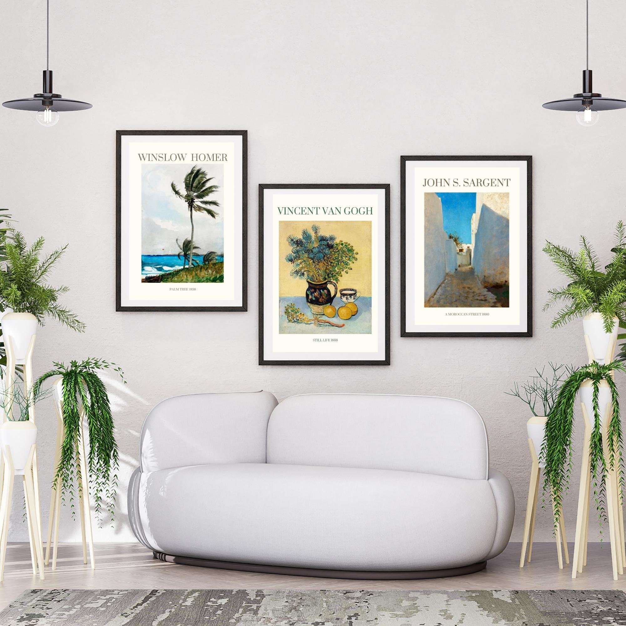 Van Gogh, Sargent, Homer Prints, Set of 3, Famous Paintings (digital ...