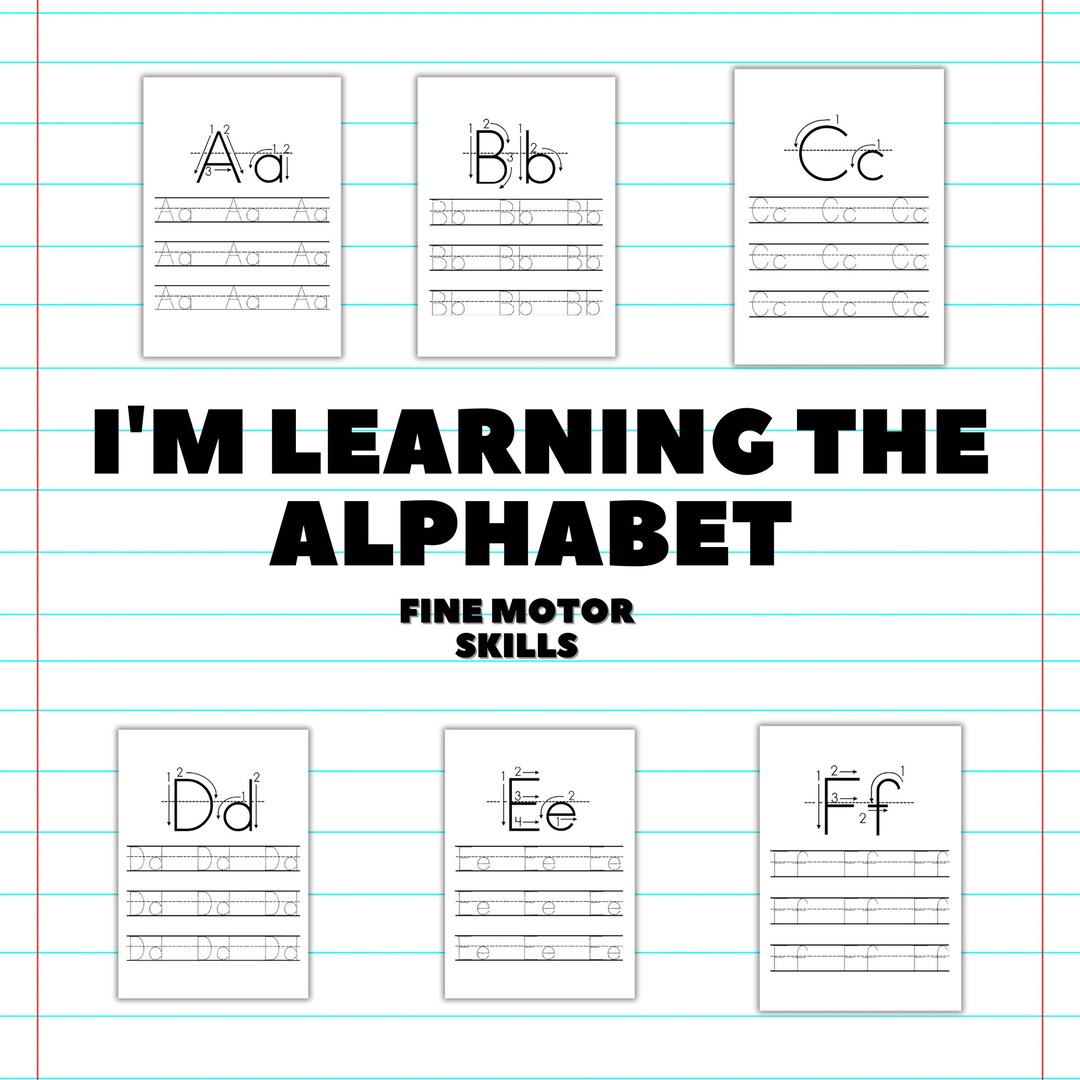 I'm Learning the Alphabet Letter Tracing Worksheet, All English ...