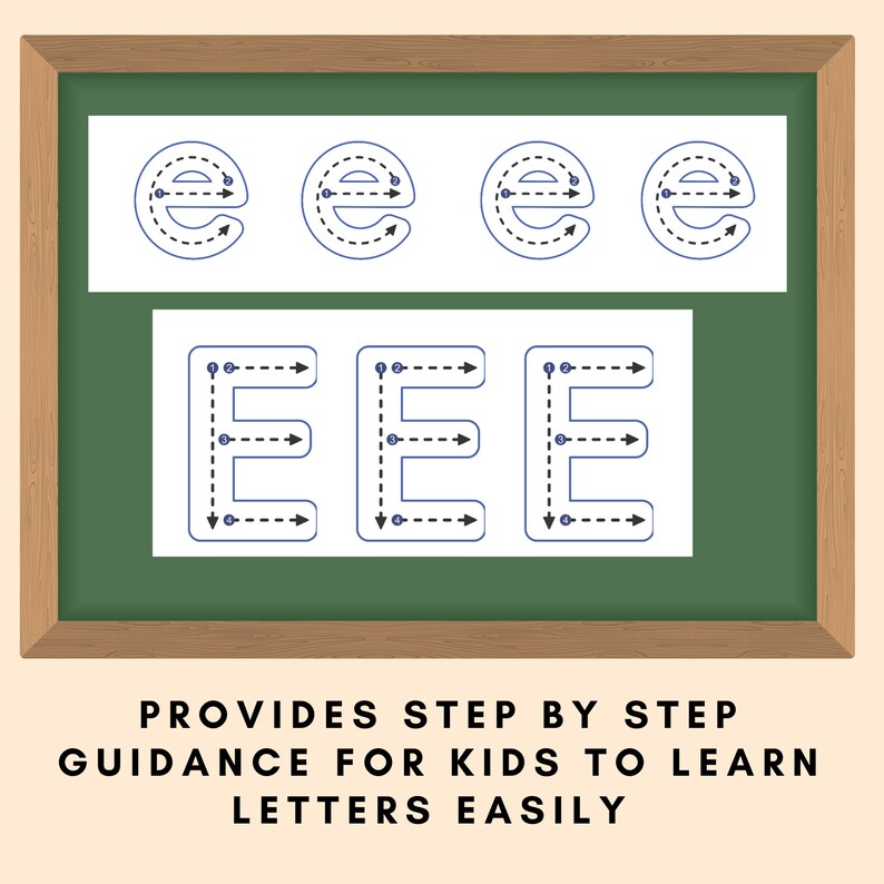 English Alphabet Worksheet, Easy Writing Paper for Children, Learn How ...