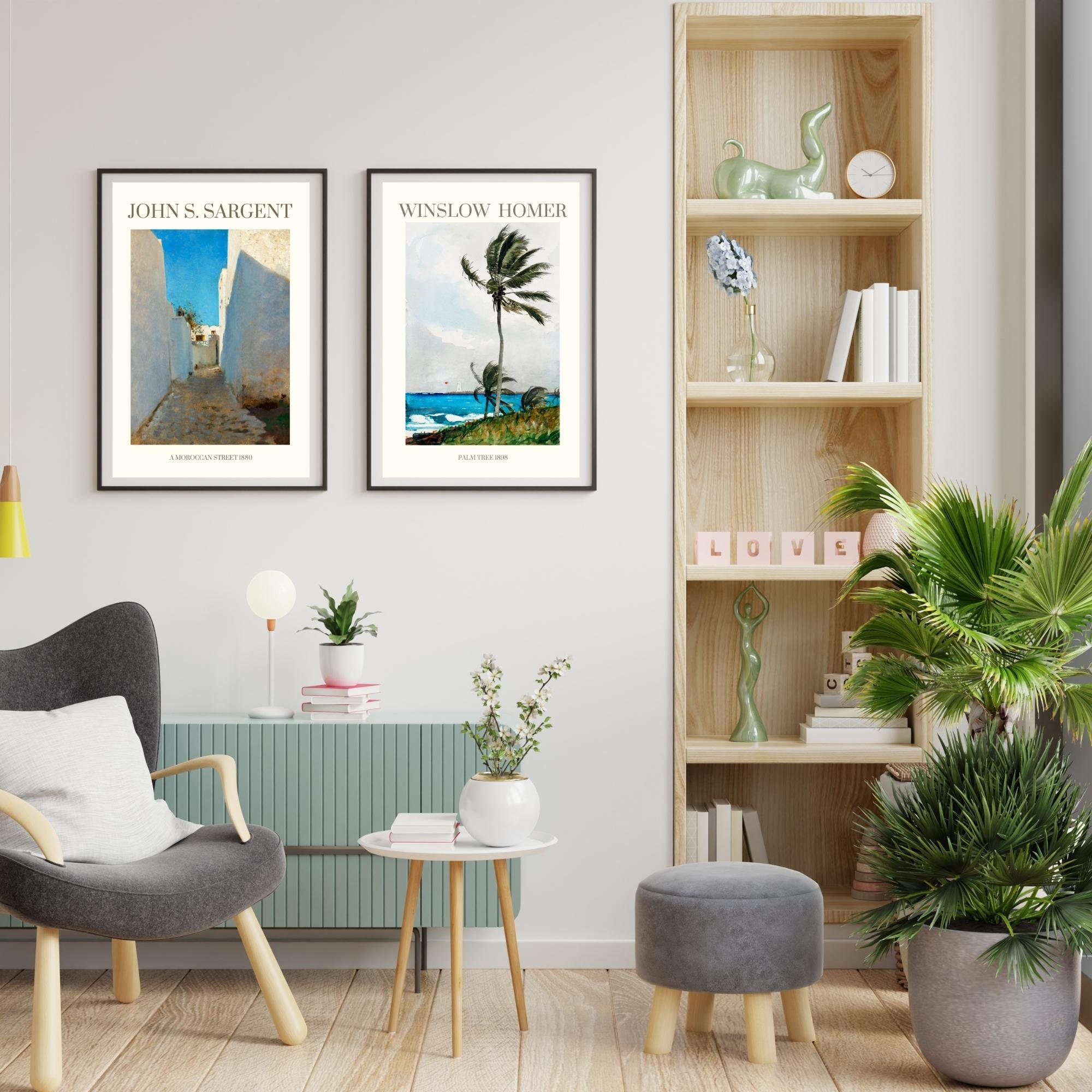 Van Gogh, Sargent, Homer Prints, Set of 3, Famous Paintings (digital ...