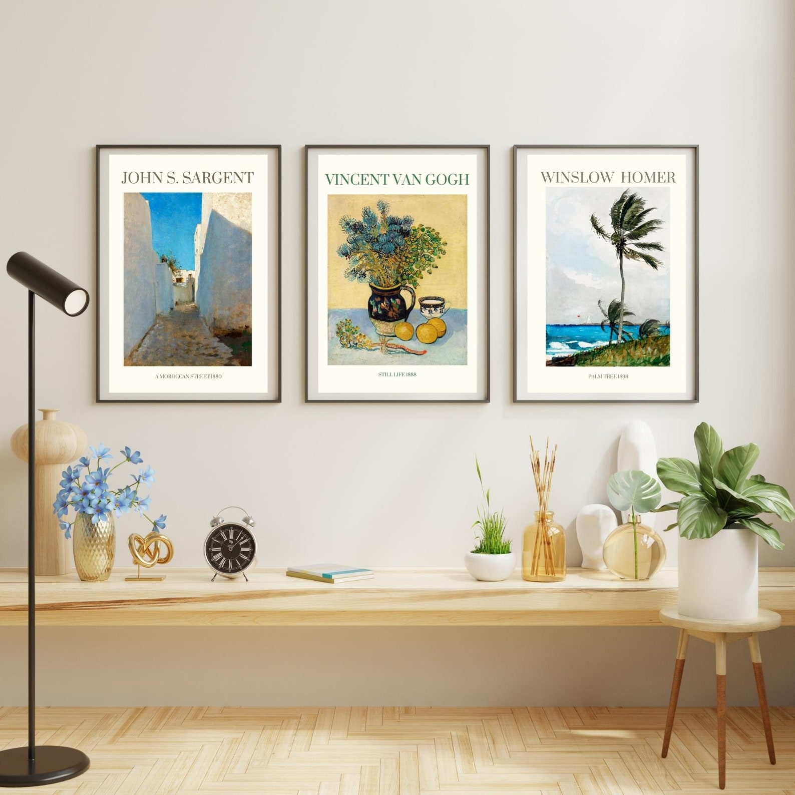 Van Gogh, Sargent, Homer Prints, Set of 3, Famous Paintings (digital ...