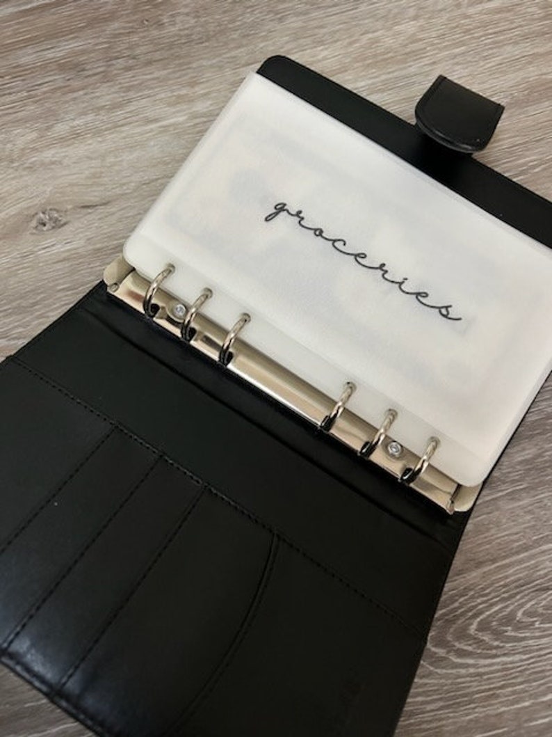 Personalized Matte Vellum A6 Cash Envelopes Customizable Font Labels ...