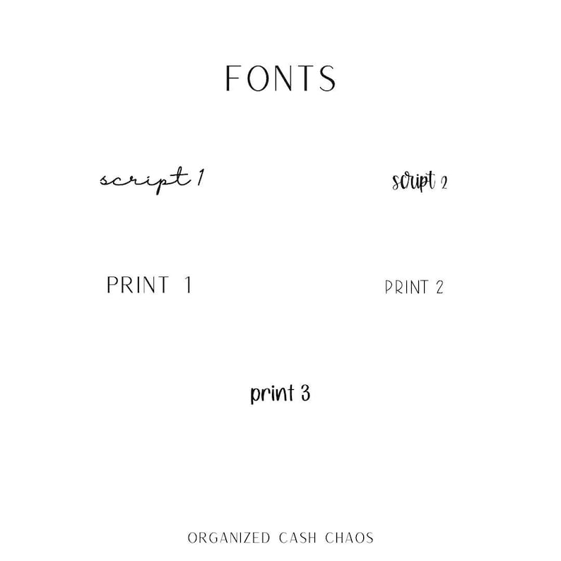 Personalized Matte Vellum A7 Cash Envelopes | Customizable Font ...
