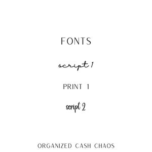 Personalized Matte Vellum A7 Cash Envelopes | Customizable Font ...