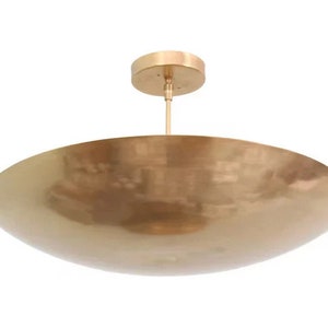 Handmade Brass Pendant Light Modern Dome Ceiling Fixture for Living ...