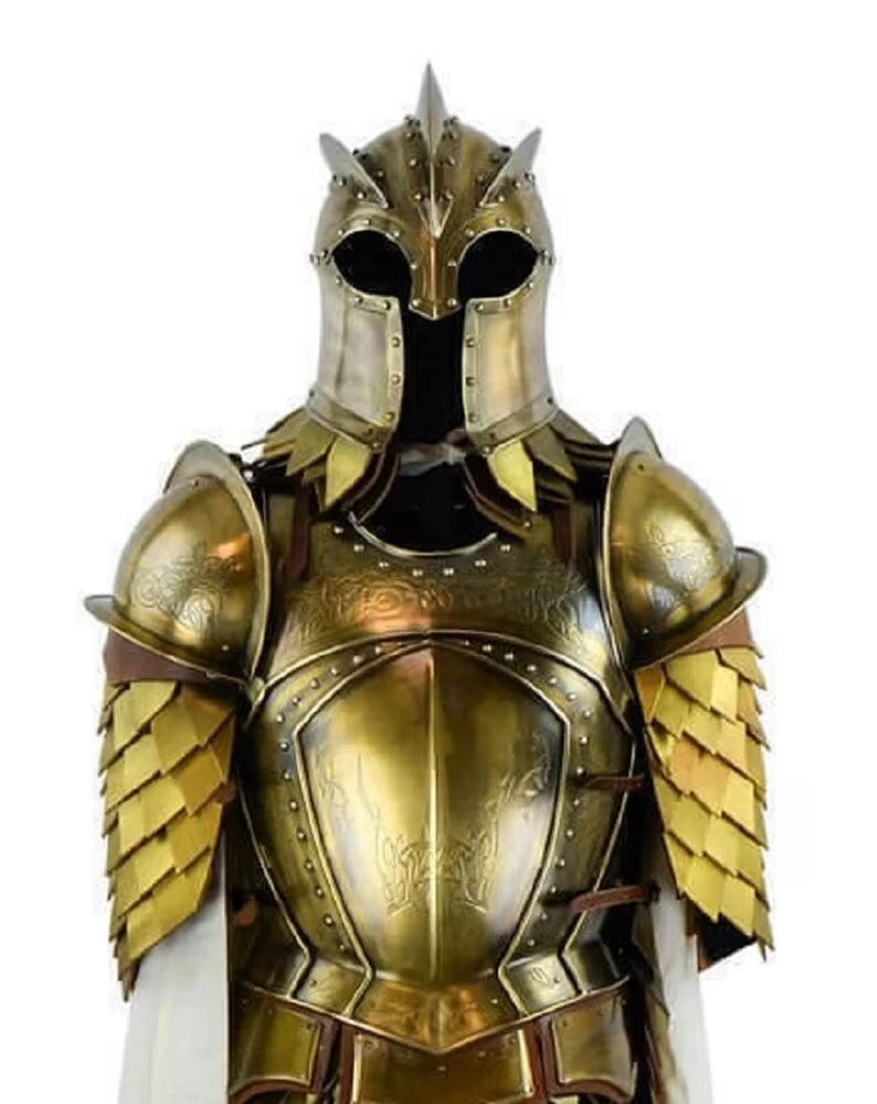 Medieval Steel Kings Guard Half Body Armor Suit SCA Lerp Warrior Knight ...