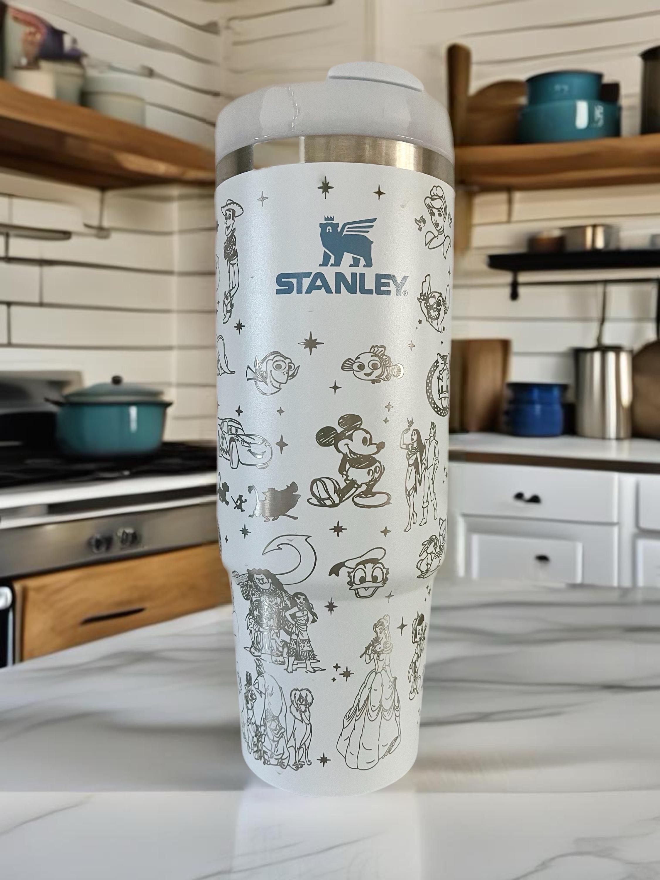 Stanley Disney Tumbler, Disney Characters Full Wrap Engraved Tumbler ...