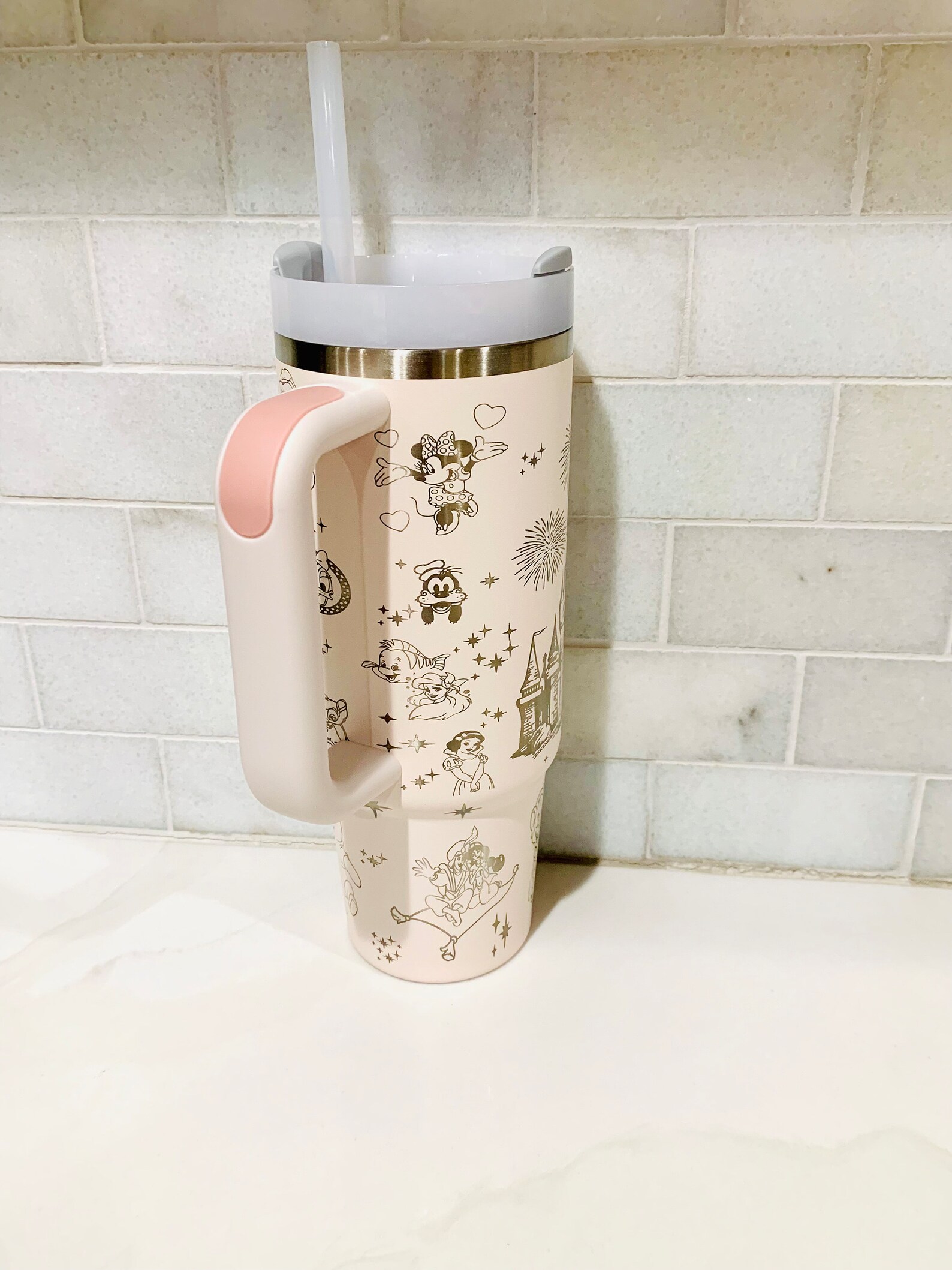 Stanley Disney Tumbler, Disney Characters Full Wrap Engraved Tumbler ...