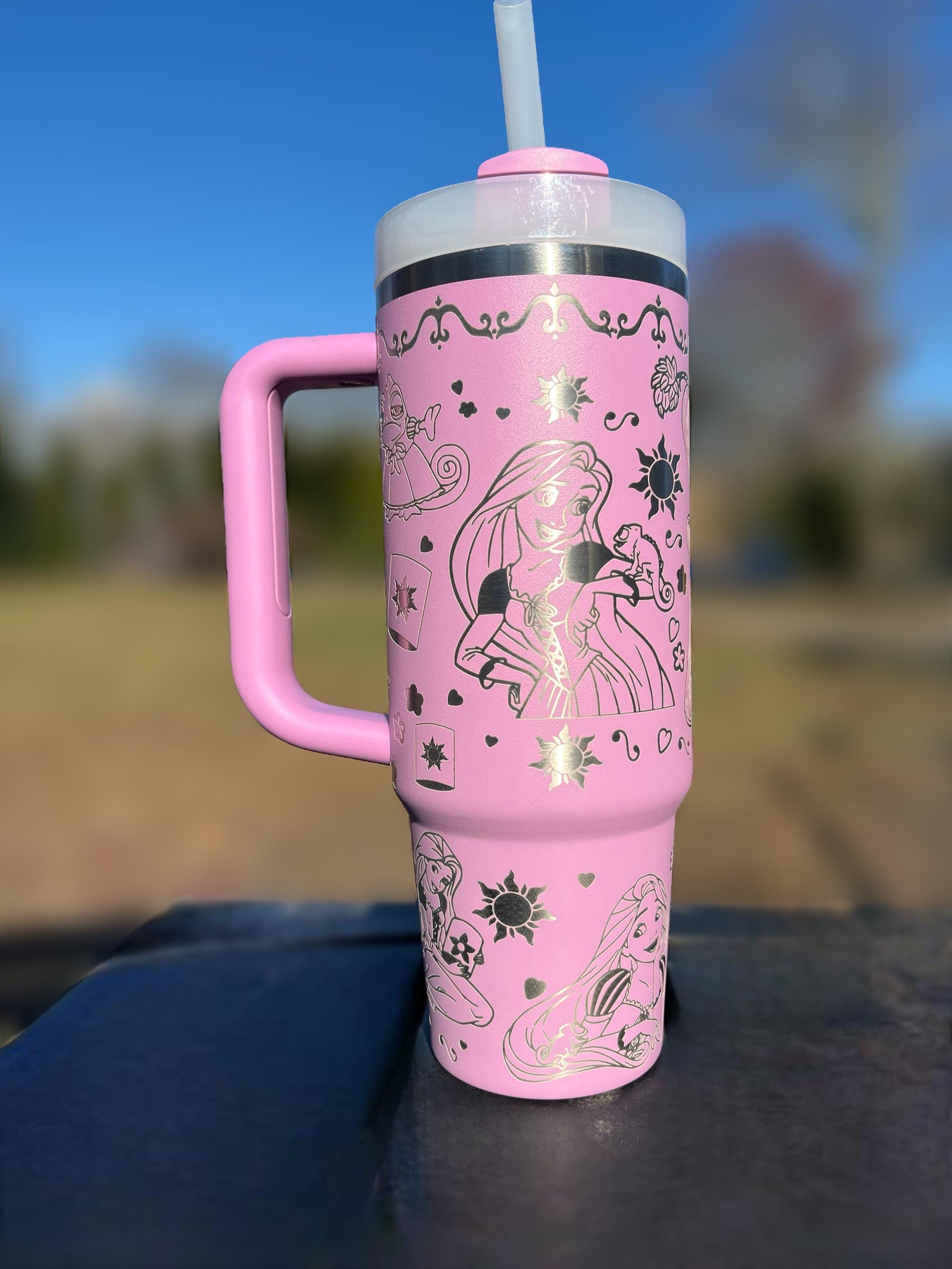 Rapunzel Inspired Disney Tumbler, Princess Full Wrap Engraved Tumbler ...