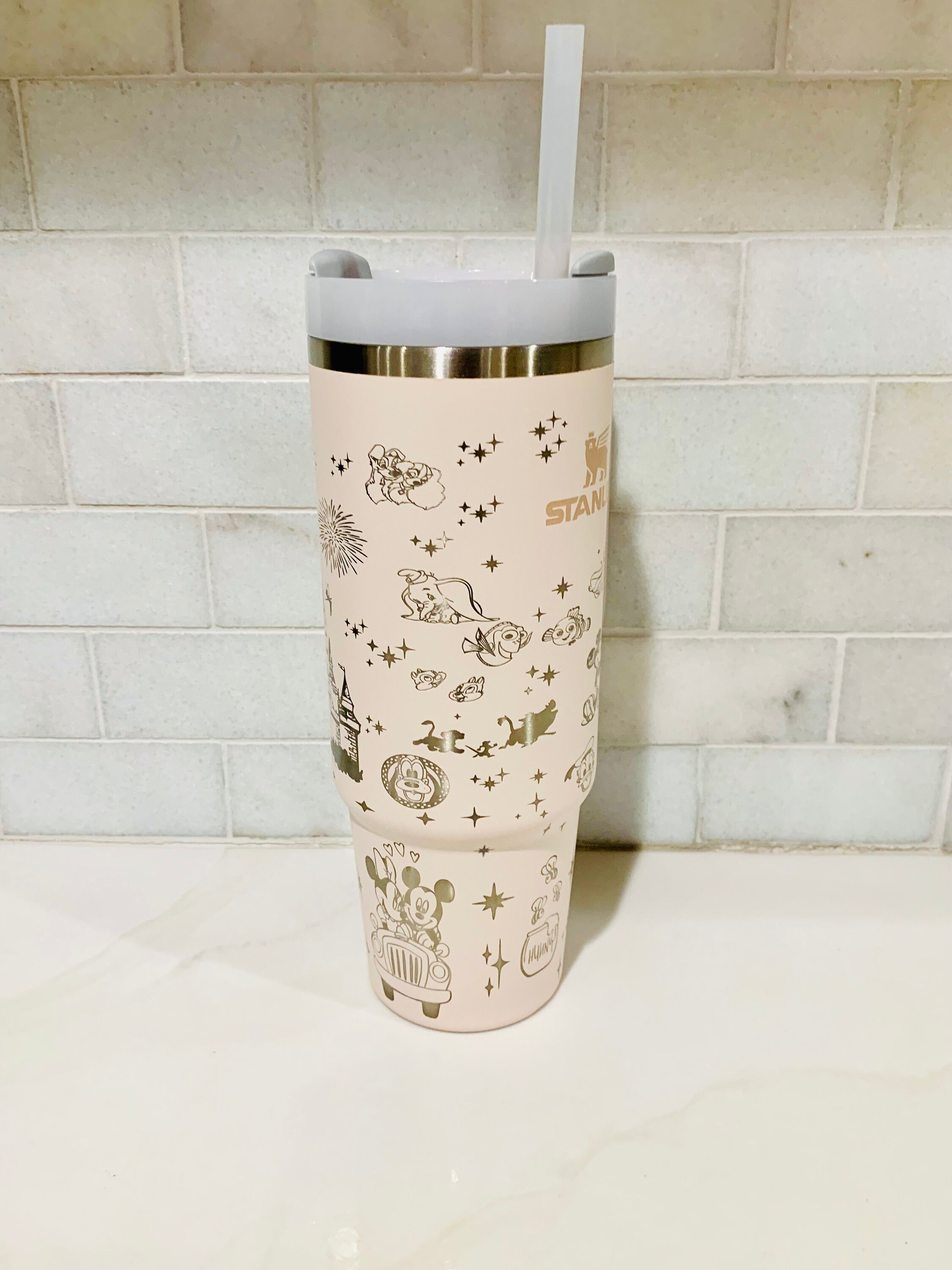 Stanley Disney Tumbler, Disney Characters Full Wrap Engraved Tumbler ...