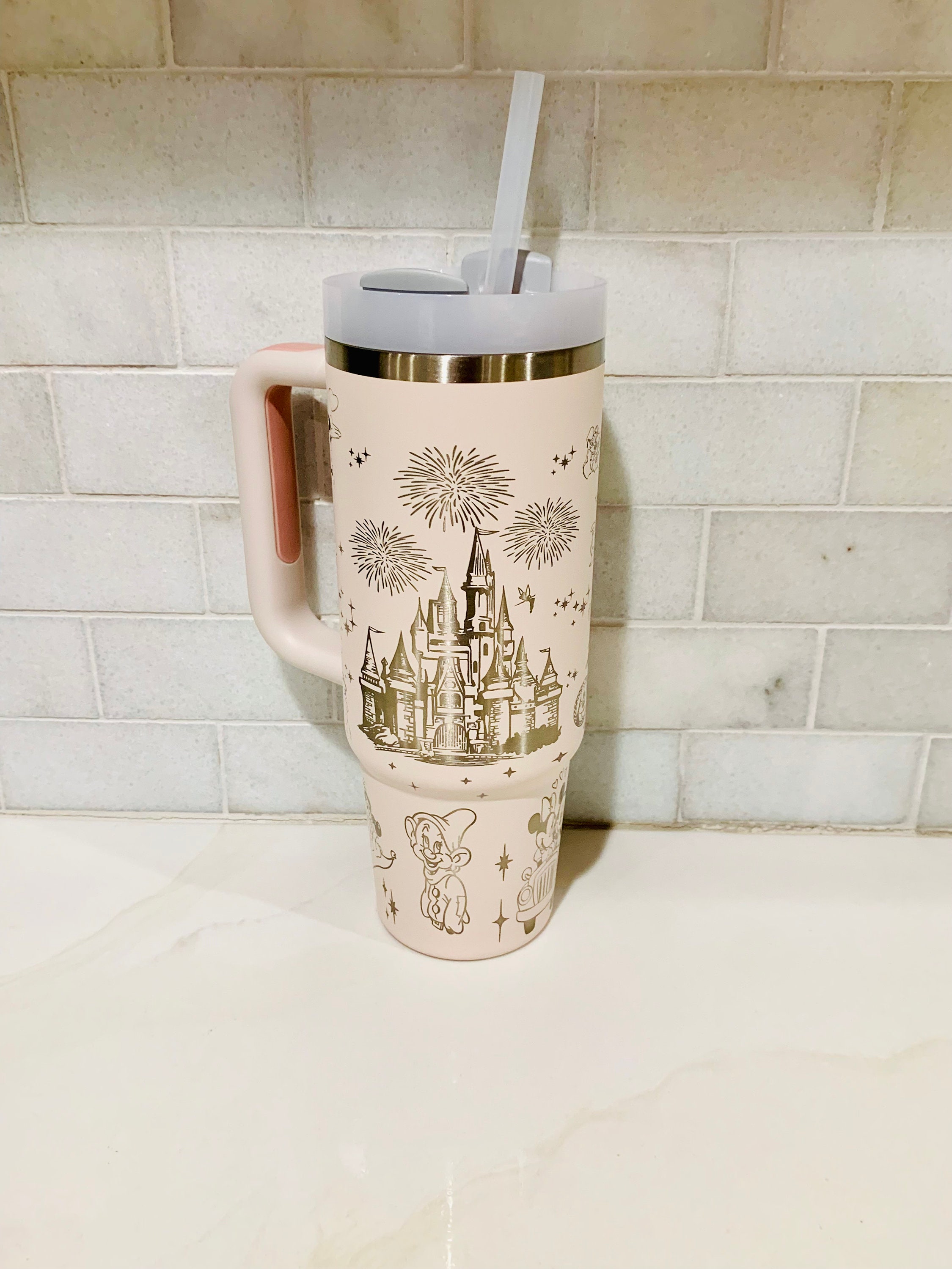 Stanley Disney Tumbler, Disney Characters Full Wrap Engraved Tumbler ...