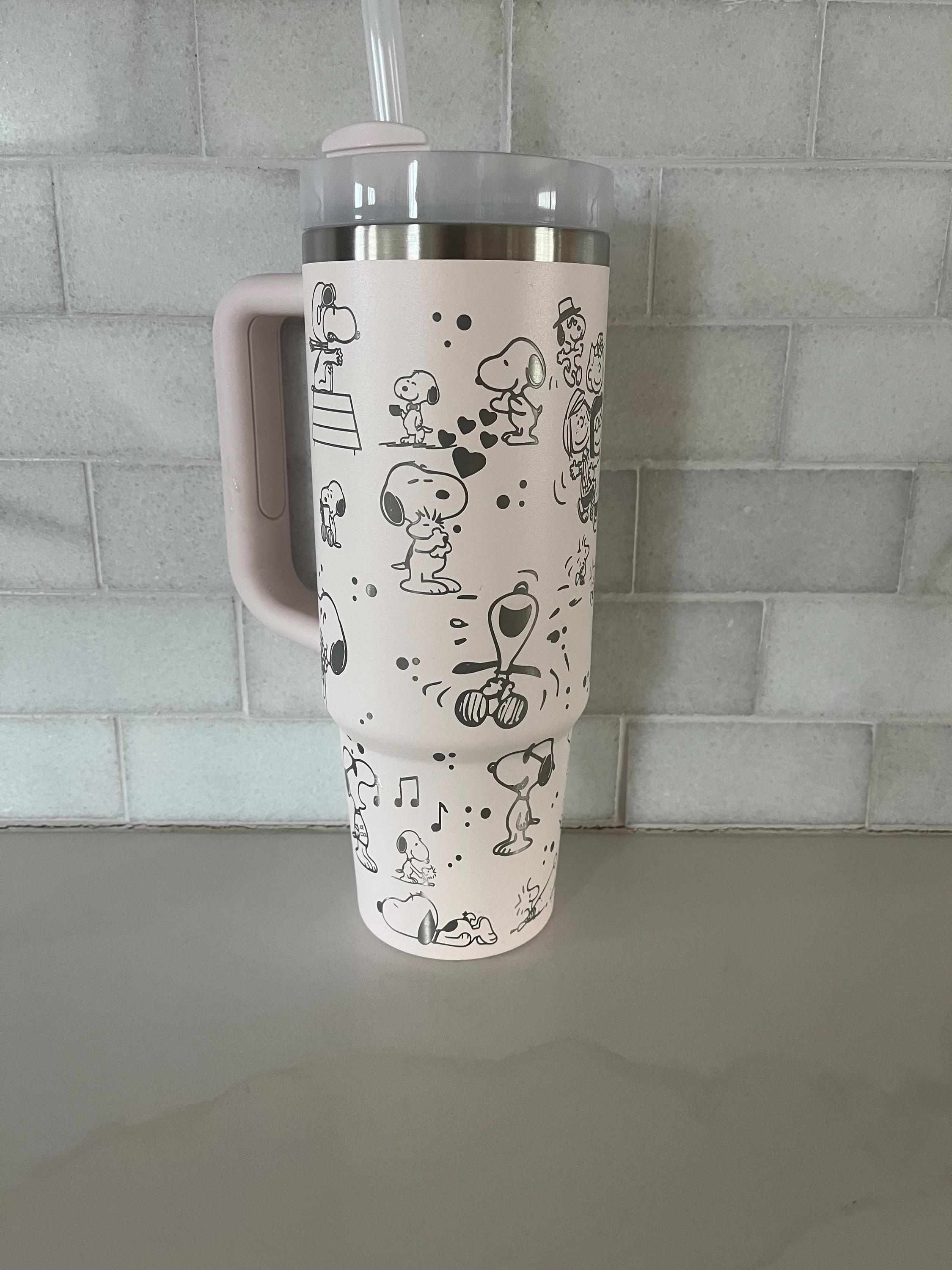 Laser Engraved Snoopy Stanley Tumbler, Peanuts Inspired - Etsy