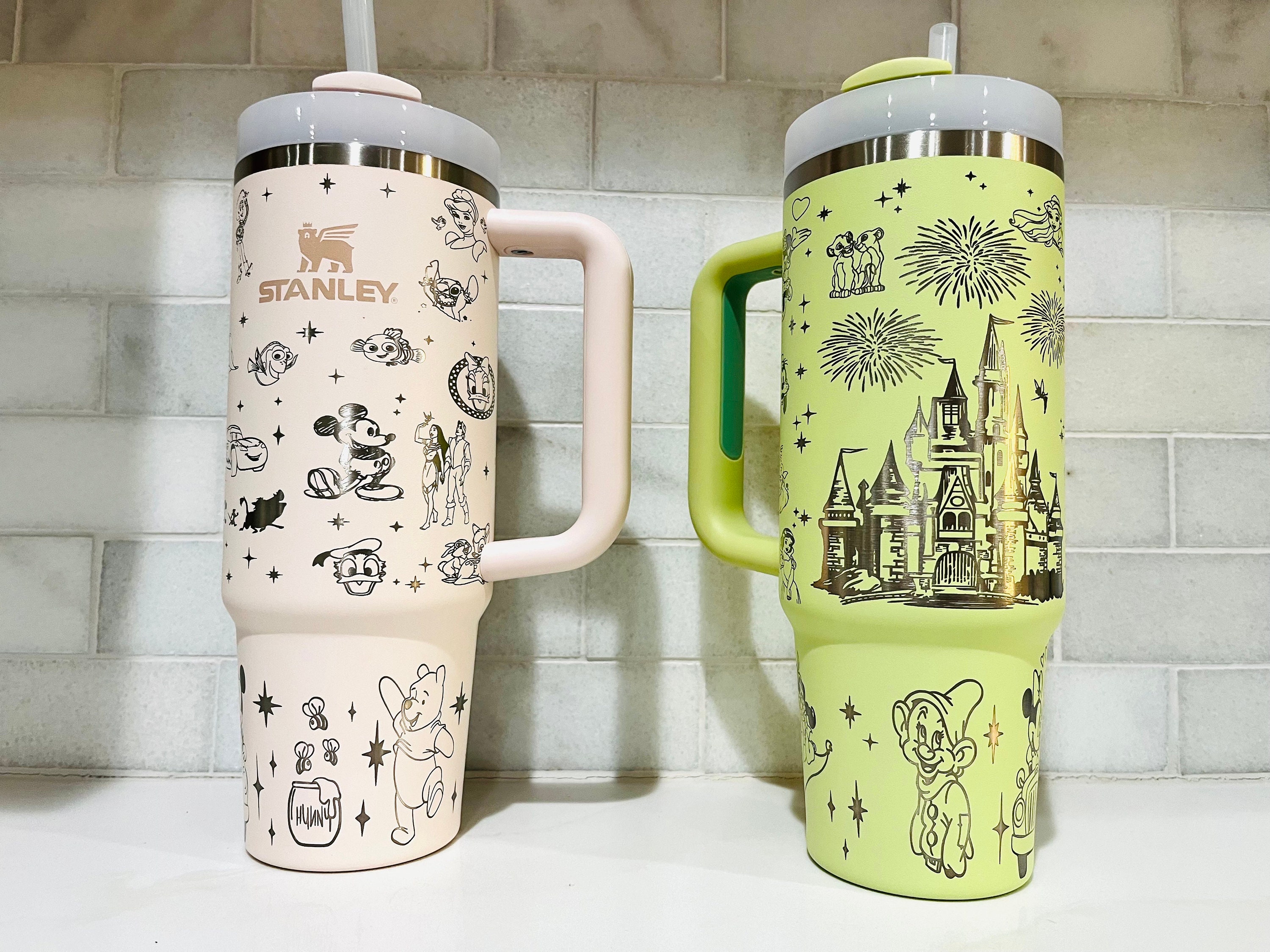 Stanley Disney Tumbler, Disney Characters Full Wrap Engraved Tumbler ...