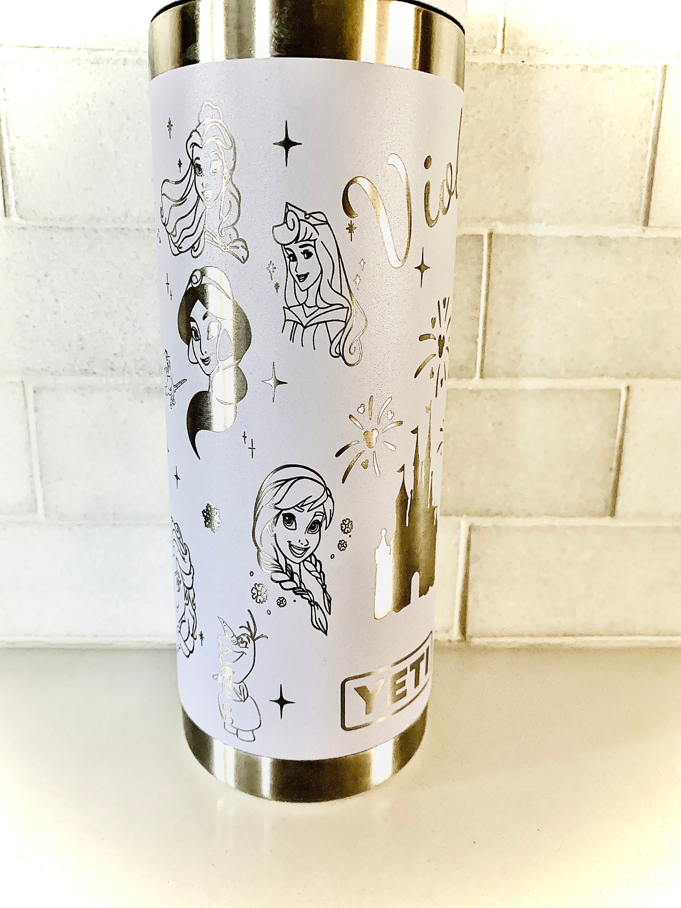 Disney Princess Tumbler, Disney Princess Engraved Yeti, Princess ...