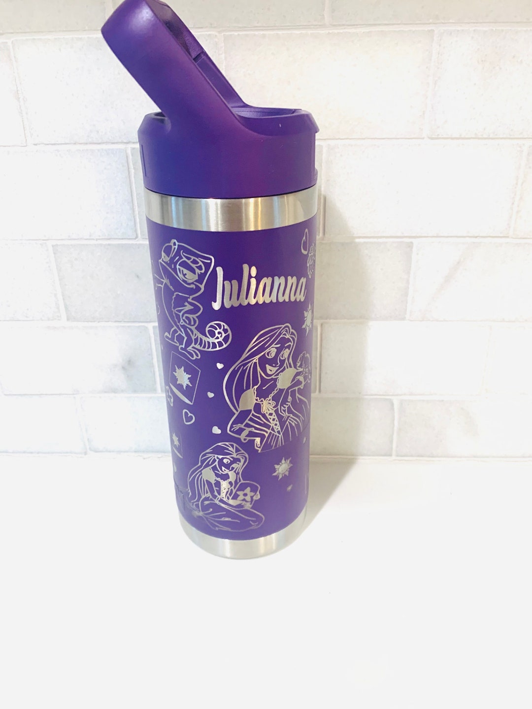 Rapunzel 360 Engraved Tumbler, Tangled Tumbler, Rapunzel Cup, Disney ...