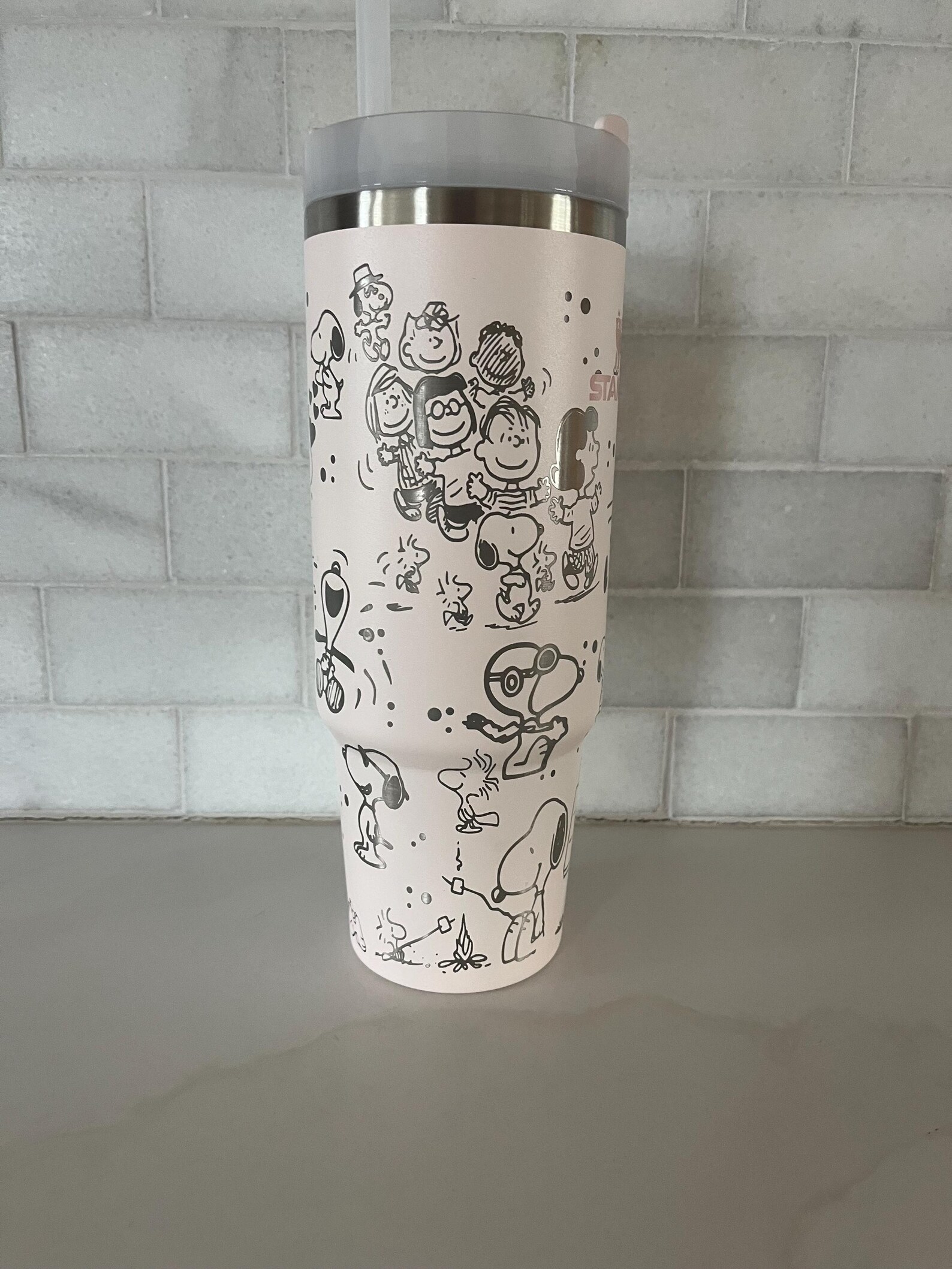 Laser Engraved Snoopy Stanley Tumbler, Peanuts Inspired - Etsy