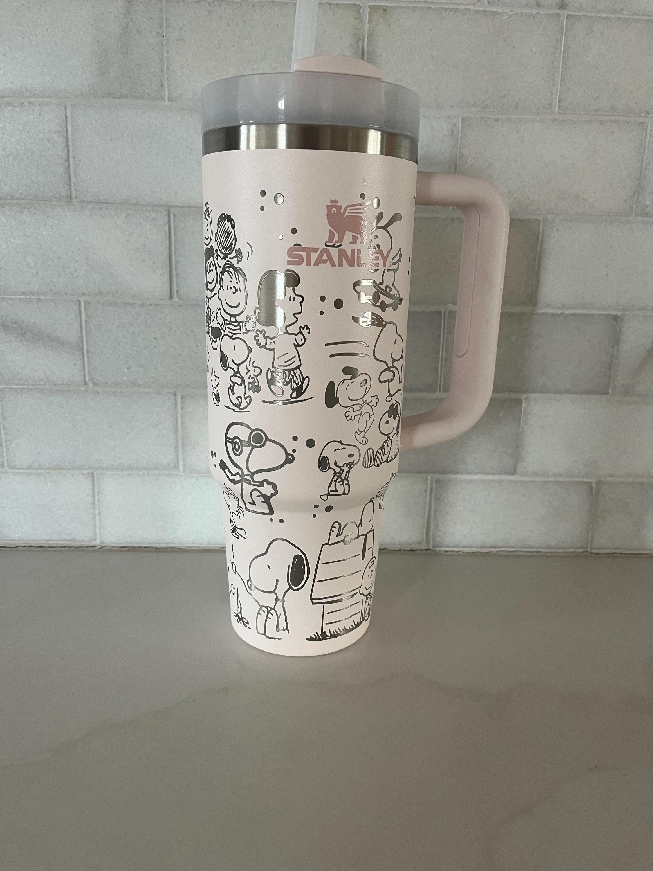 Laser Engraved Snoopy Stanley Tumbler, Peanuts Inspired - Etsy
