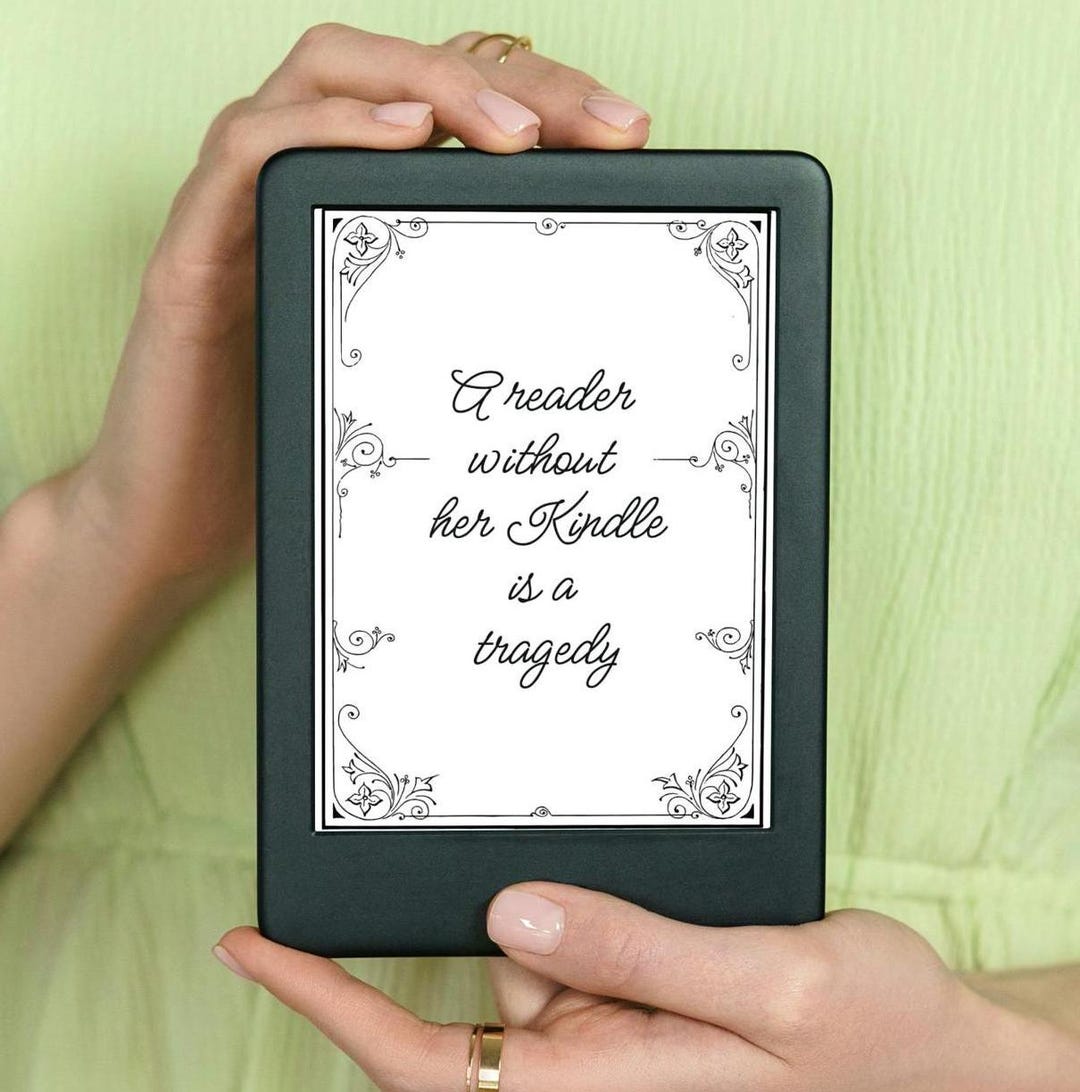 Kindle Lock Screen: Reader Quote, Borderless Design (EPUB File) - Etsy