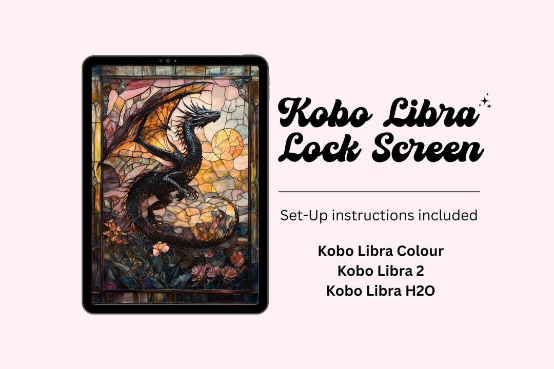 Kobo Libra Dragon Lock Screen in Color E-reader Screensaver - Etsy