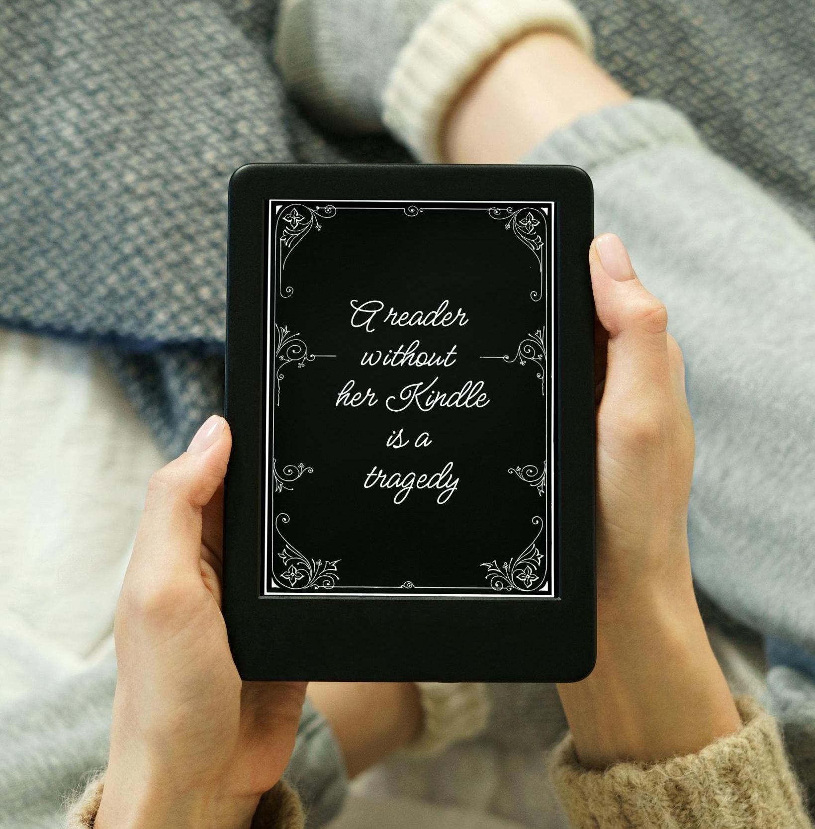 Kindle Lock Screen: Reader Quote, Borderless Design (EPUB File) - Etsy