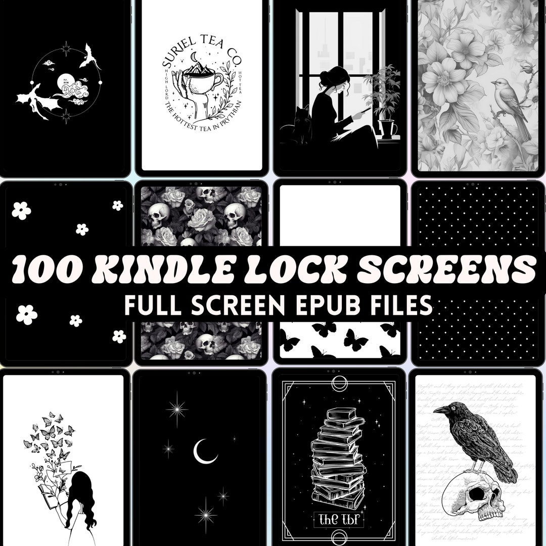 Kindle Lock Screens, 100 Ready Made Borderless EPUB Files, Wallpaper ...