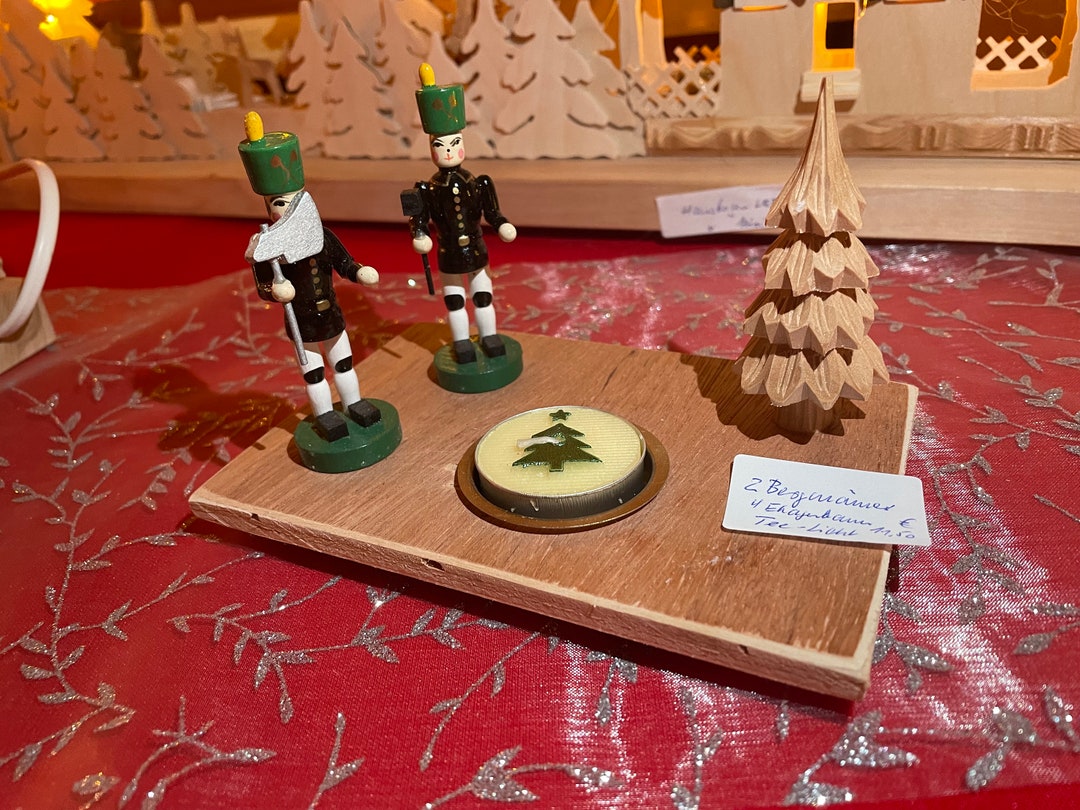 2 Miners & Tree With Tea Light - Etsy