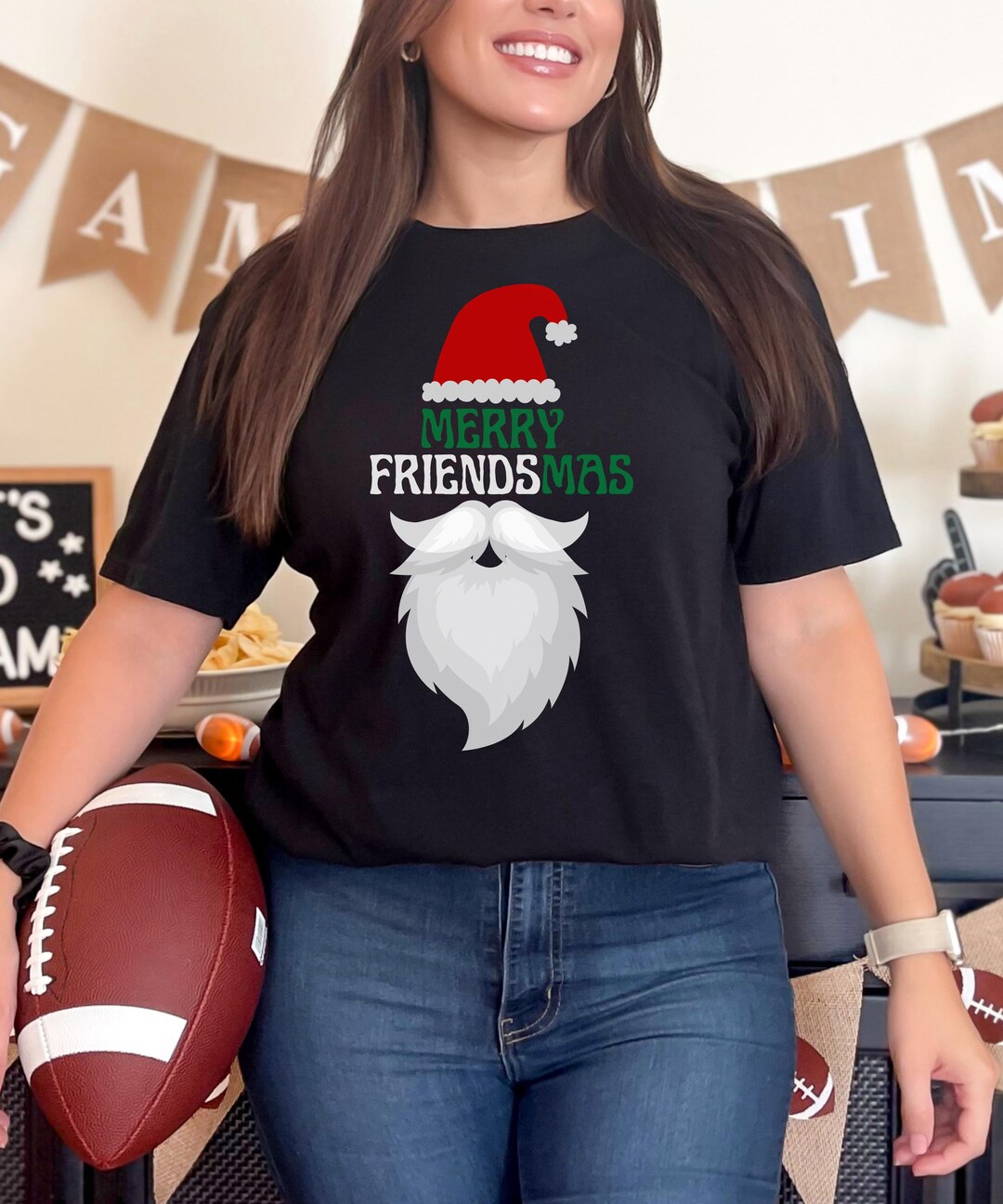 Merry Friendsmas Shirt, Merry Christmas Friends Shirt, Christmas Shirt ...