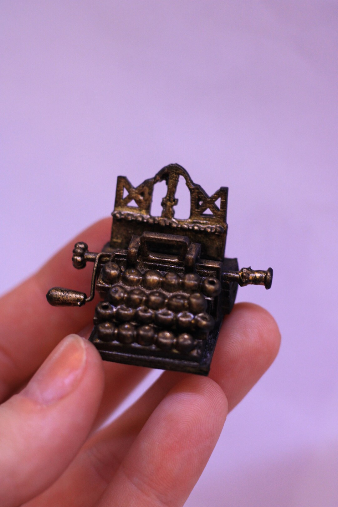 Miniature Typewriter, Retro Version, Vintage Equipment for a Doll's ...