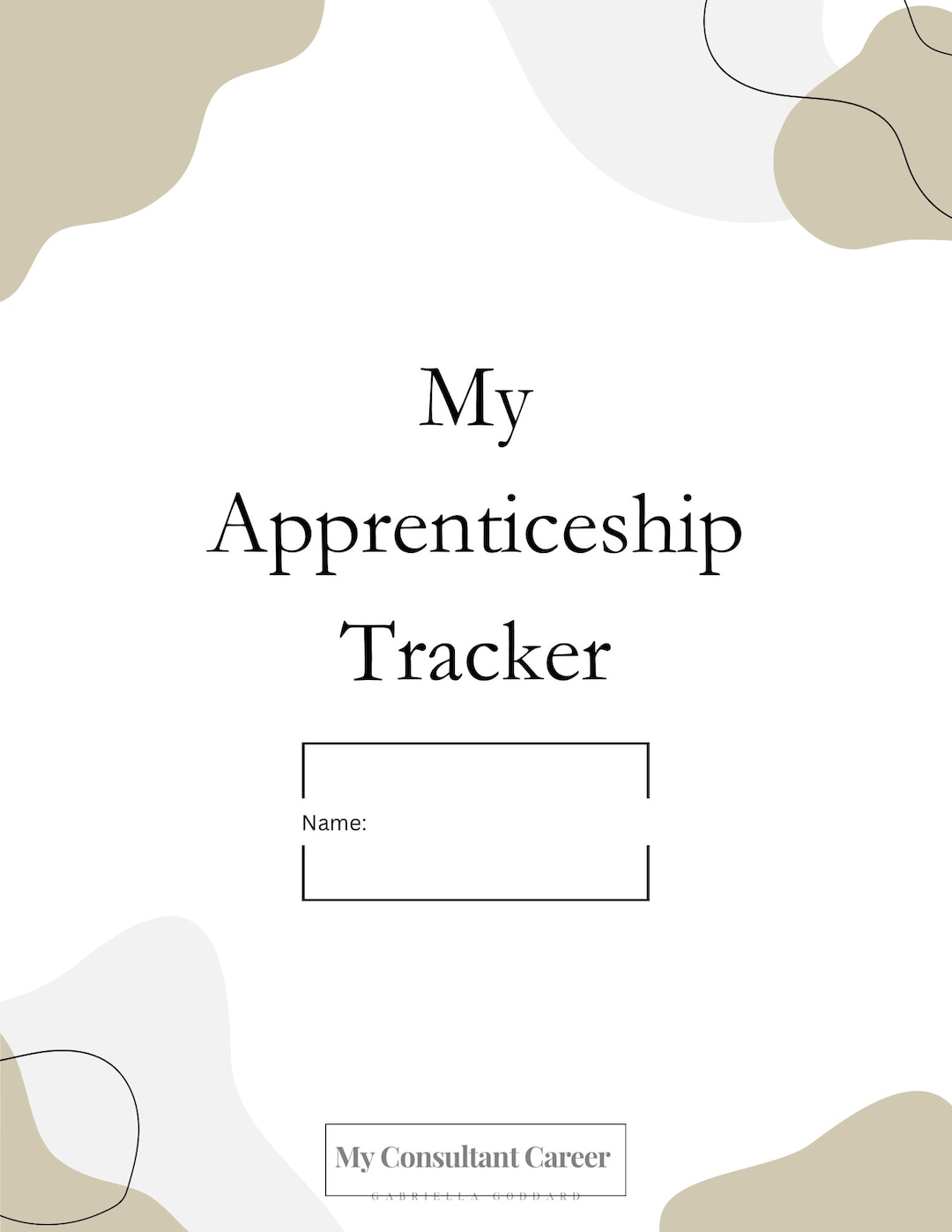 My Apprenticeship Tracker - Etsy