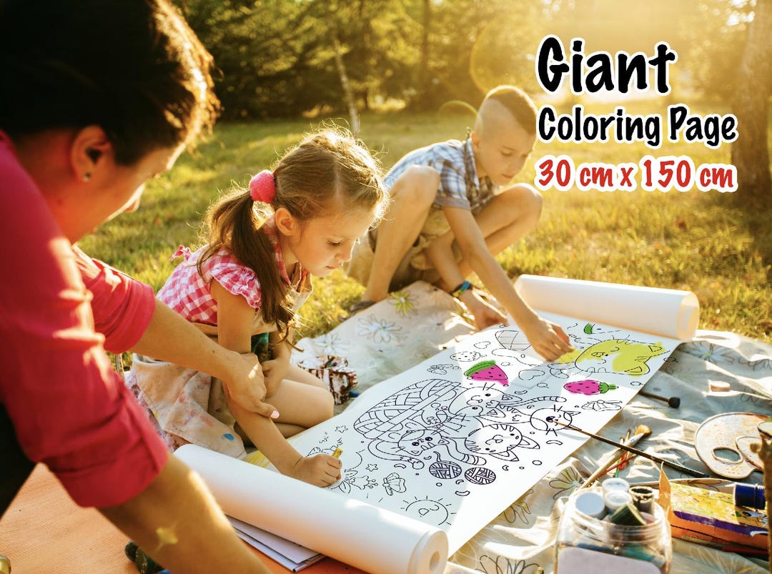 Giant Coloring Roll Paper, Big Coloring Poster / Set 5 - Etsy