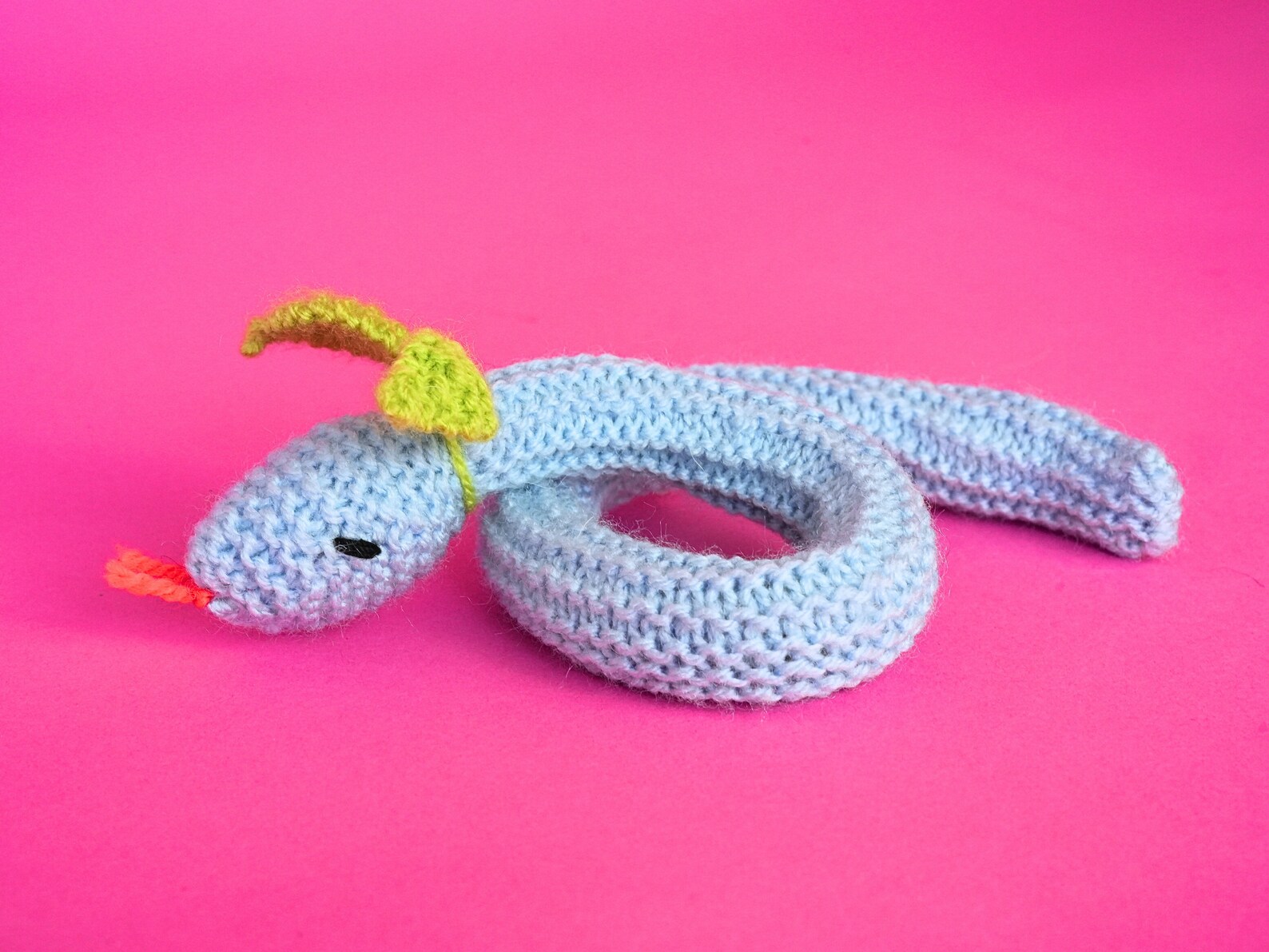 Blueberry Snake Catnip Cat Toy Hand Knitted Cat Toy | Pawsome Knits ...