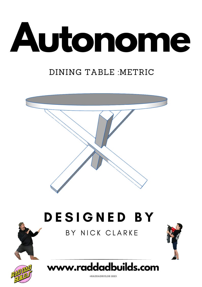 Modern Dining Table Plans - Etsy