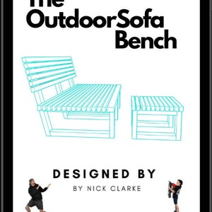 Simple Modern Outdoor Bench / Sofa Digital Plans - Etsy
