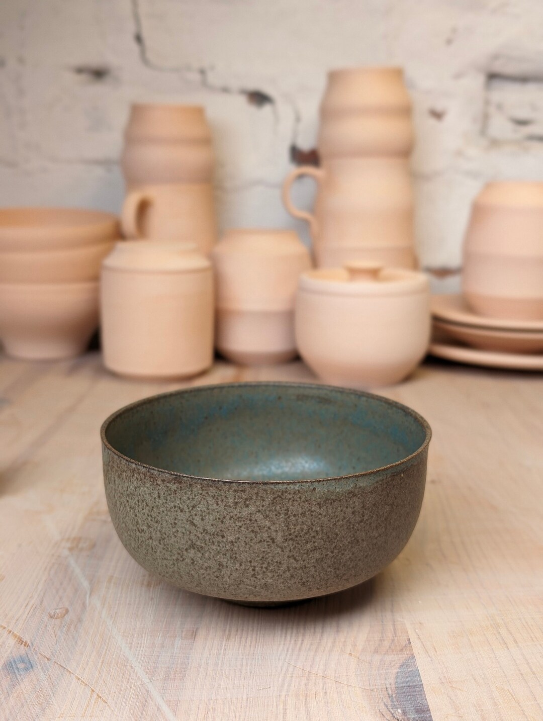 Iskia Grey / Blue Coloured Bowl 13cm - Etsy