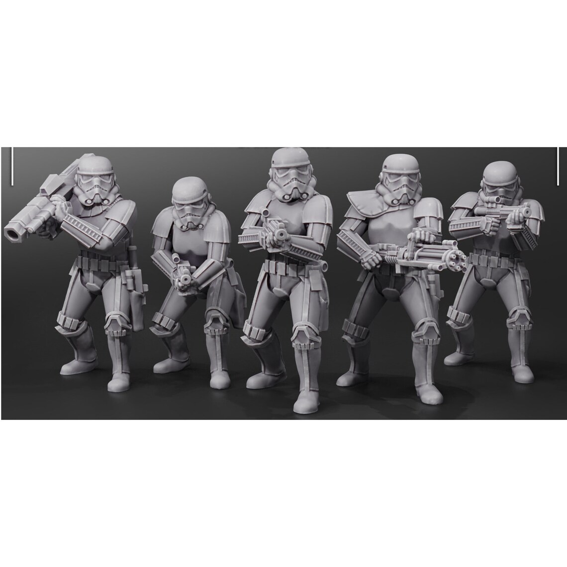 Imperial Stormtroopers Squad 5 Pieces Stl - Etsy